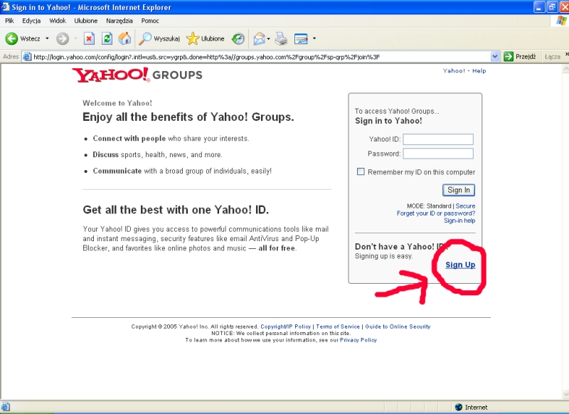 Jak zapisać się na listę dyskusyjna SP-QRP na Yahoo.